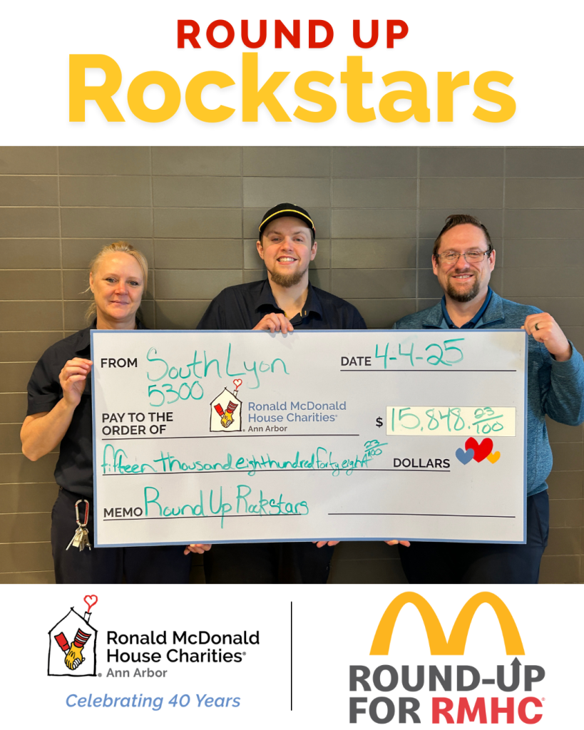 Round Up Shout Out - RMHC Ann Arbor