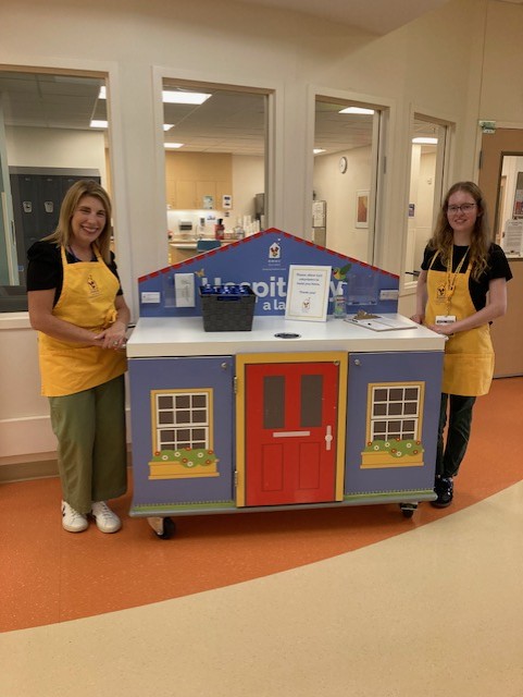 Volunteers with large Cart - RMHC Ann Arbor